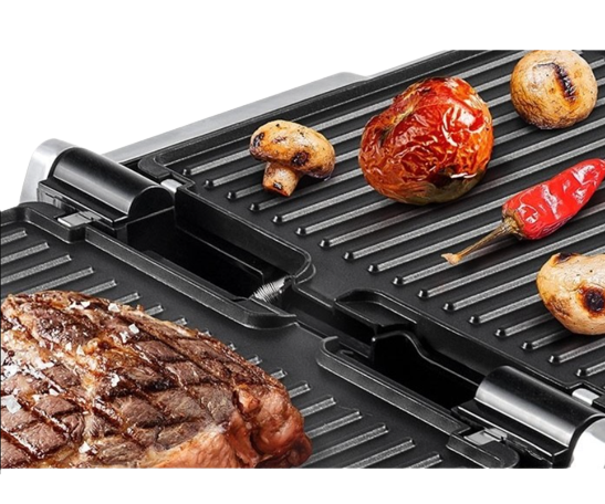 Grill Panini Orvica ORV-206-PN Ouverture à 90° et 180° – SWITCH Electro